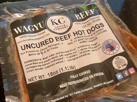 Wagyu Beef Hot Dog - KC Cattle Co, 8 Pack | Local Pig Butcher Shop