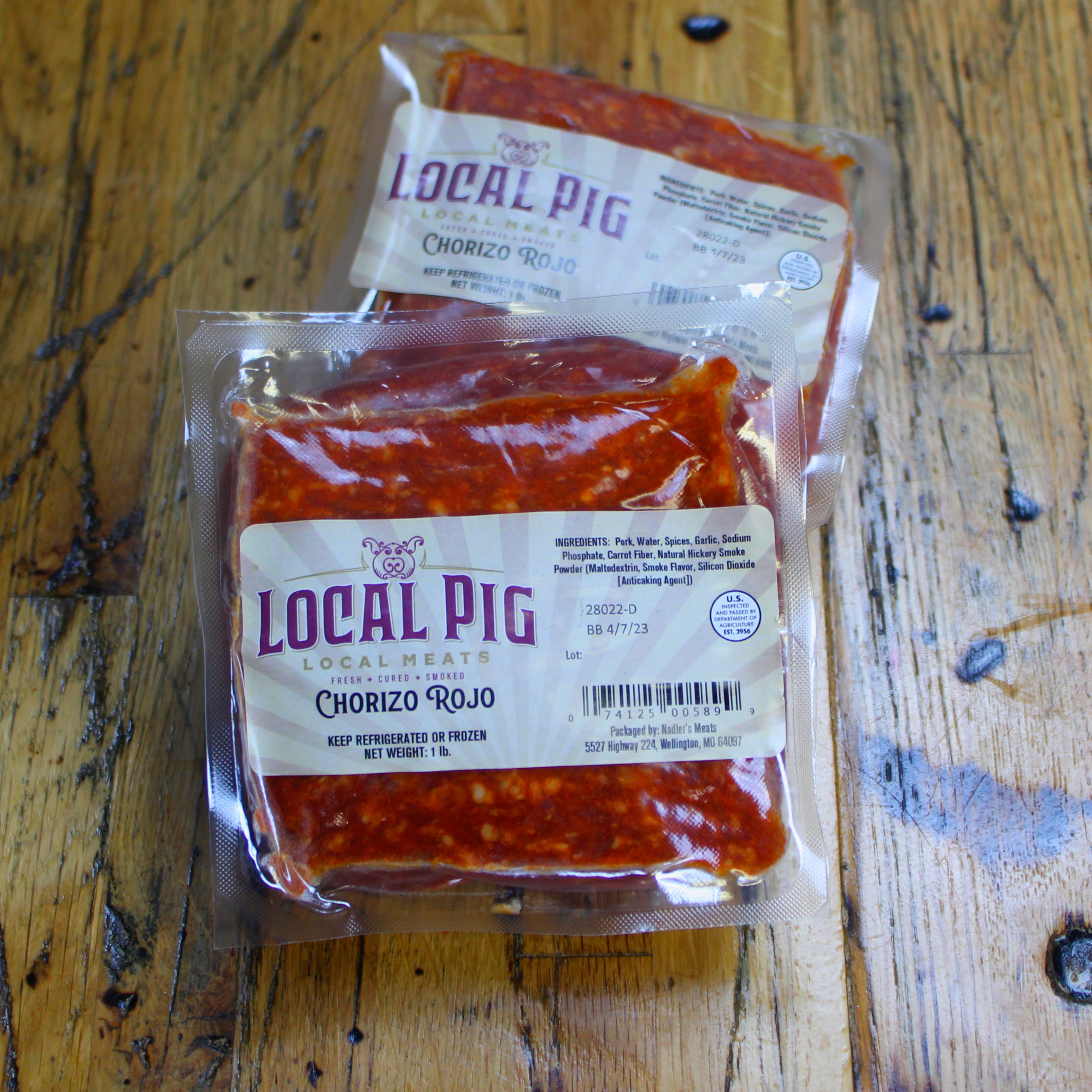 Chorizo Rojo - 1 Pound, Bulk | Local Pig Butcher Shop